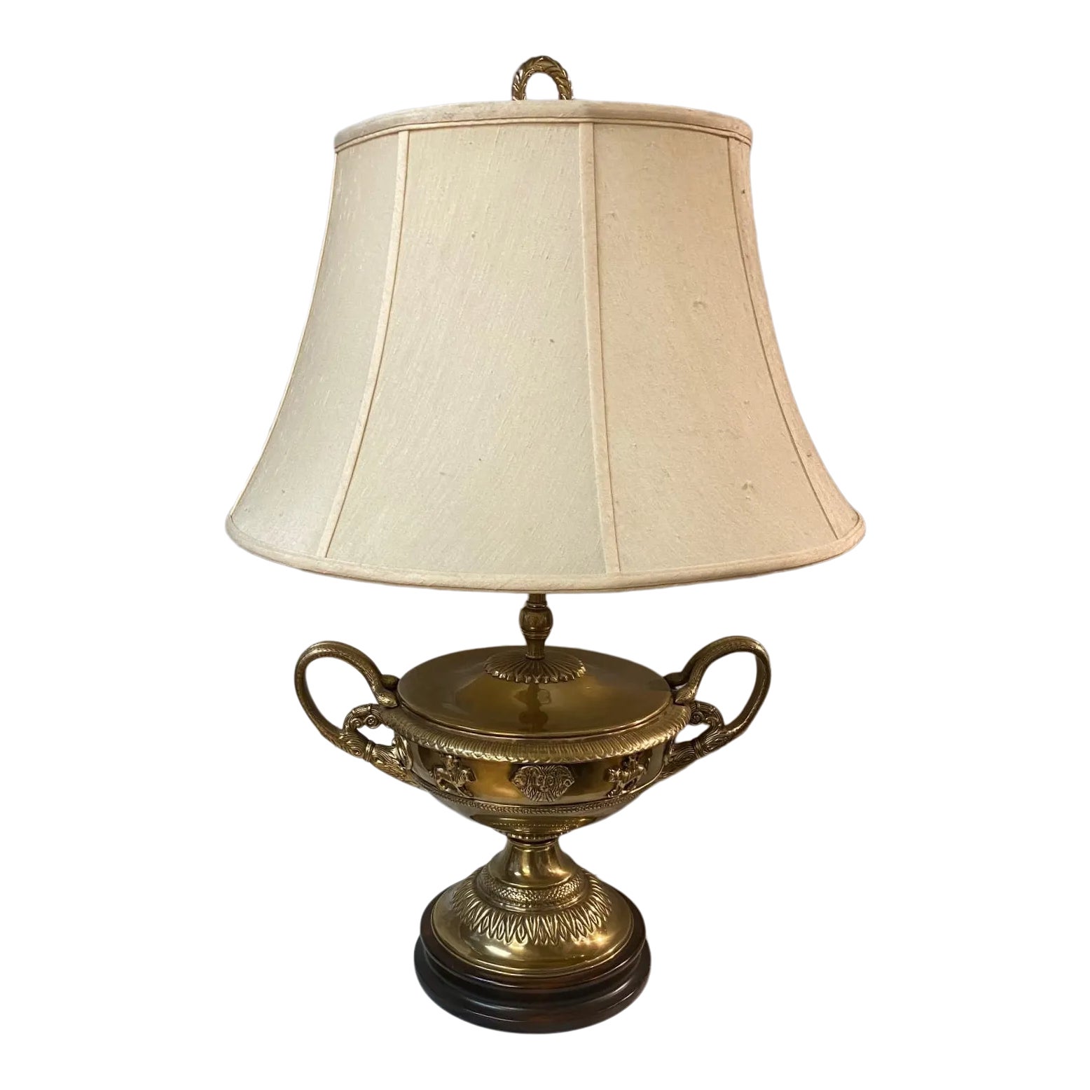 Vintage Lamp With Snake Arms on Urn | Chairish