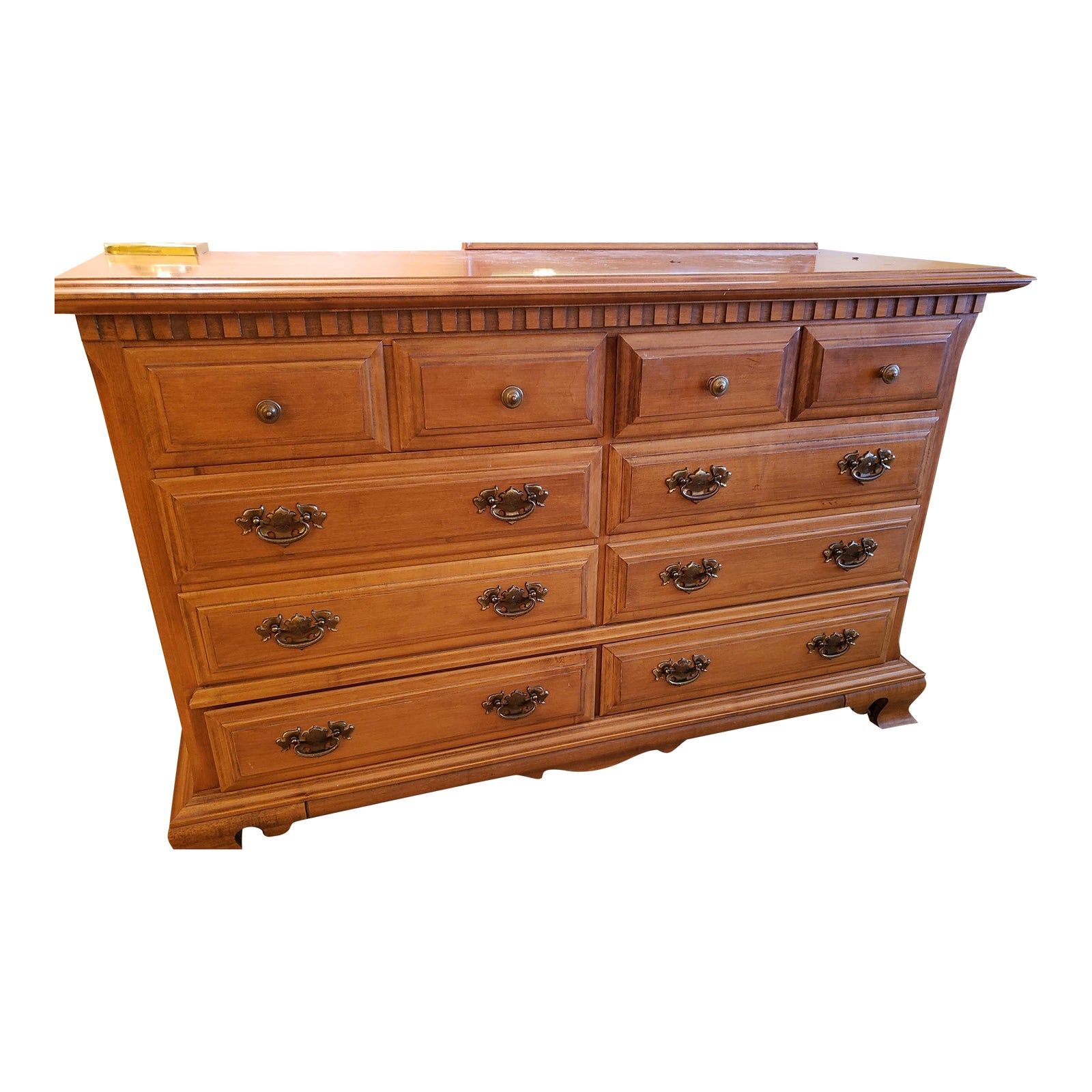 1960s Sprague and Carleton Hard Rock Maple Four Over Four Dresser ...