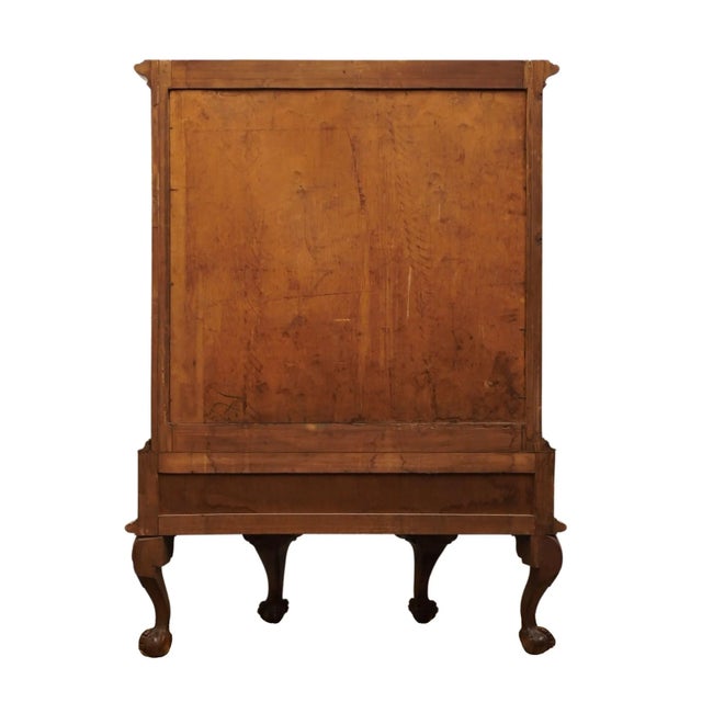 Vintage Antique Ornate French Inspired Traditional Burled Walnut 51 ...