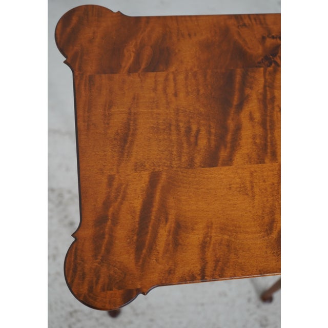 Riverbend Tiger Maple Porringer Occasional Table | Chairish