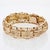 1960s 18 Karat Yellow Gold Openwork Retro Bracelet | Chairish