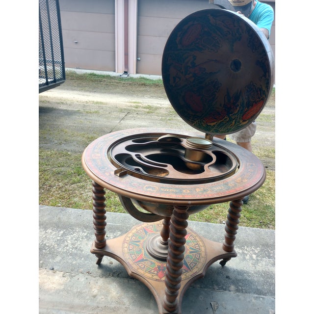 Vintage 1950s Italian Zodiac Mini Bar Globe | Chairish