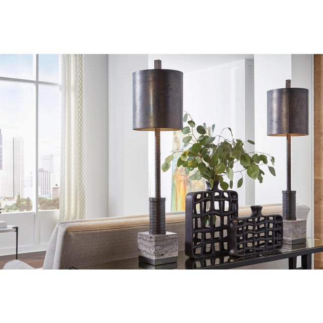 Chelsea Console Table in Bronze | Chairish