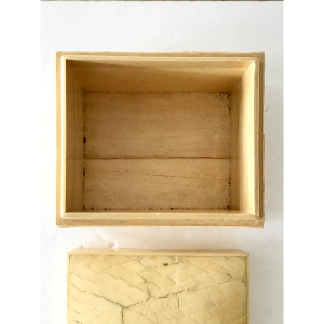 1960s Snake Skin Covered Box | Chairish