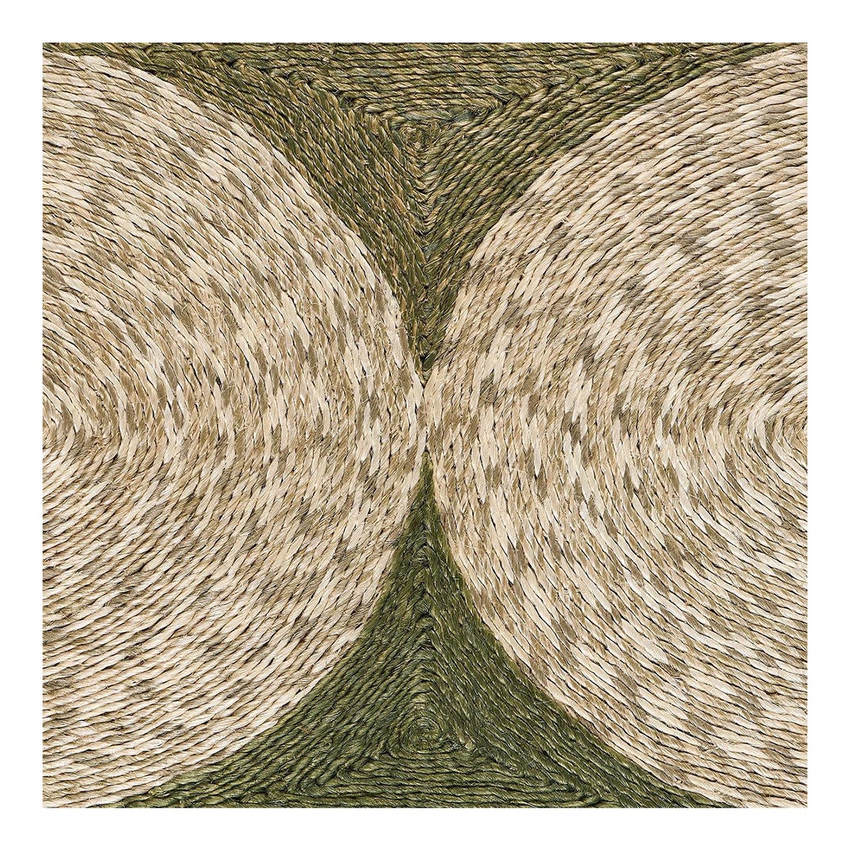 Abaca Beige and Olive Green Natural Fiber Rugs 8x10Ft. | Chairish