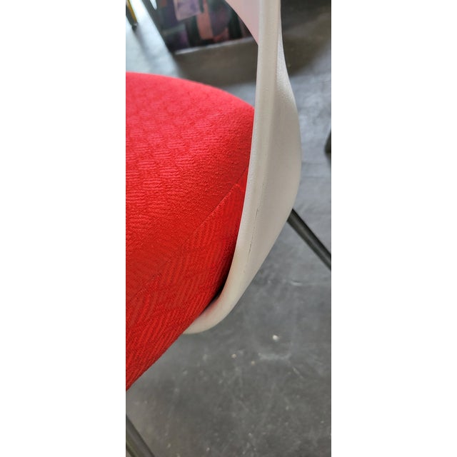Saarinen Executive Armless Chair With Plastic Back by Knoll-Set of 3 ...
