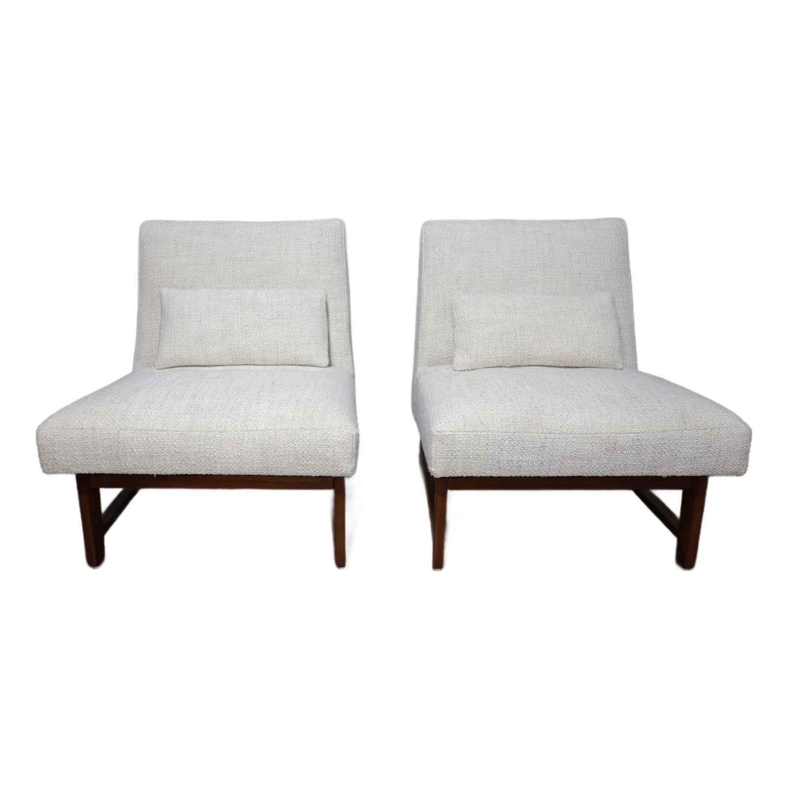 Mid 20th Century Edward Wormley for Dunbar Slipper Chairs in Holly Hunt ...