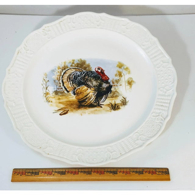 Vintage Round Turkey Platter Plate | Chairish