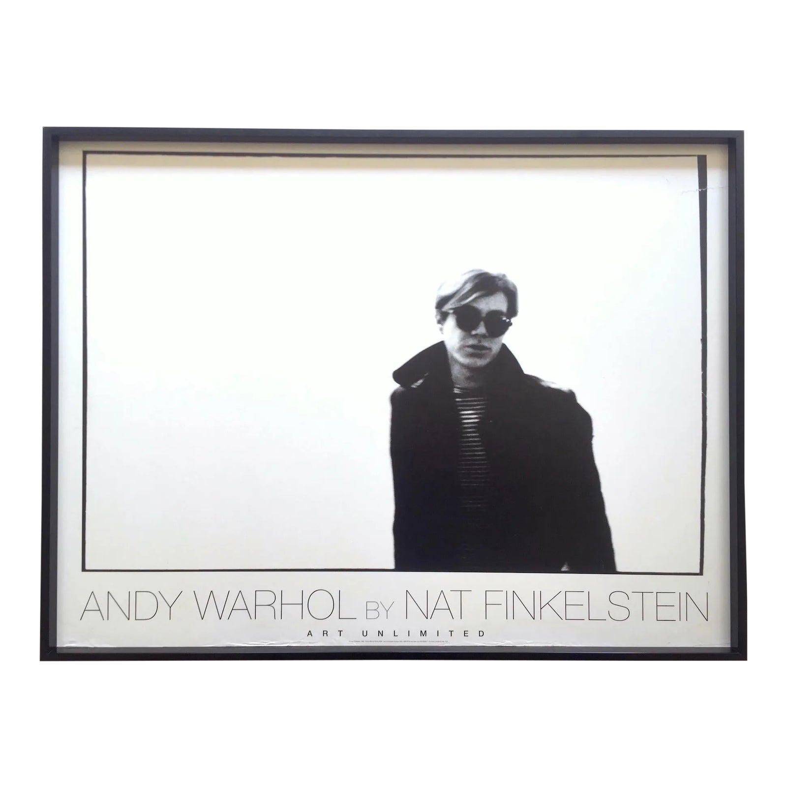 Nat Finkelstein Vintage 1989 Lithograph Print Framed Photo Poster "Andy ...