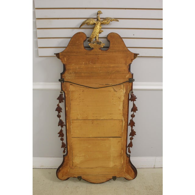 Vintage Chippendale Mahogany & Gold Phoenix Mirror | Chairish