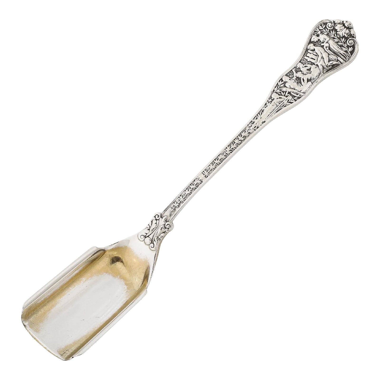 Tiffany and Co. 19th Century Sterling and Gold Serving Spoon in ...