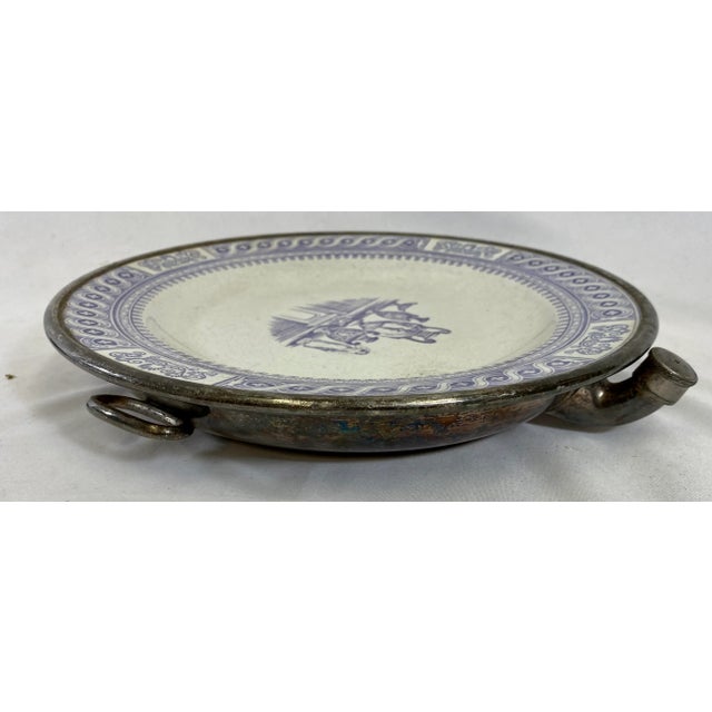 Antique Bates Walker Etruscan Vases Purple Transfer-Ware Warming Plate ...
