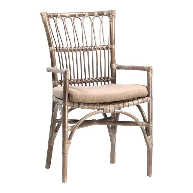 Bamboo & Rattan Dining Chair | Chairish