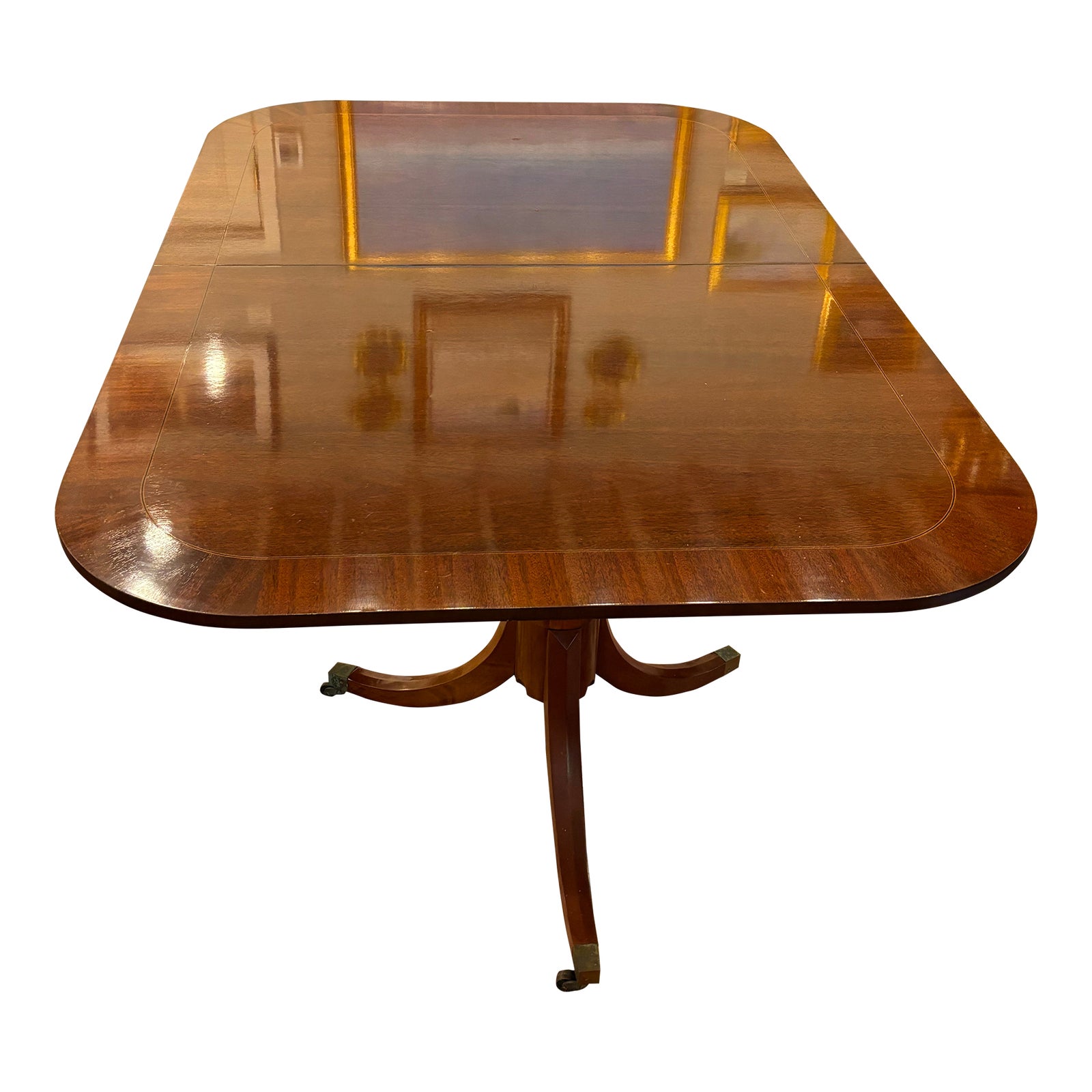 1980s Vintage Baker Regency Style Dining Table | Chairish
