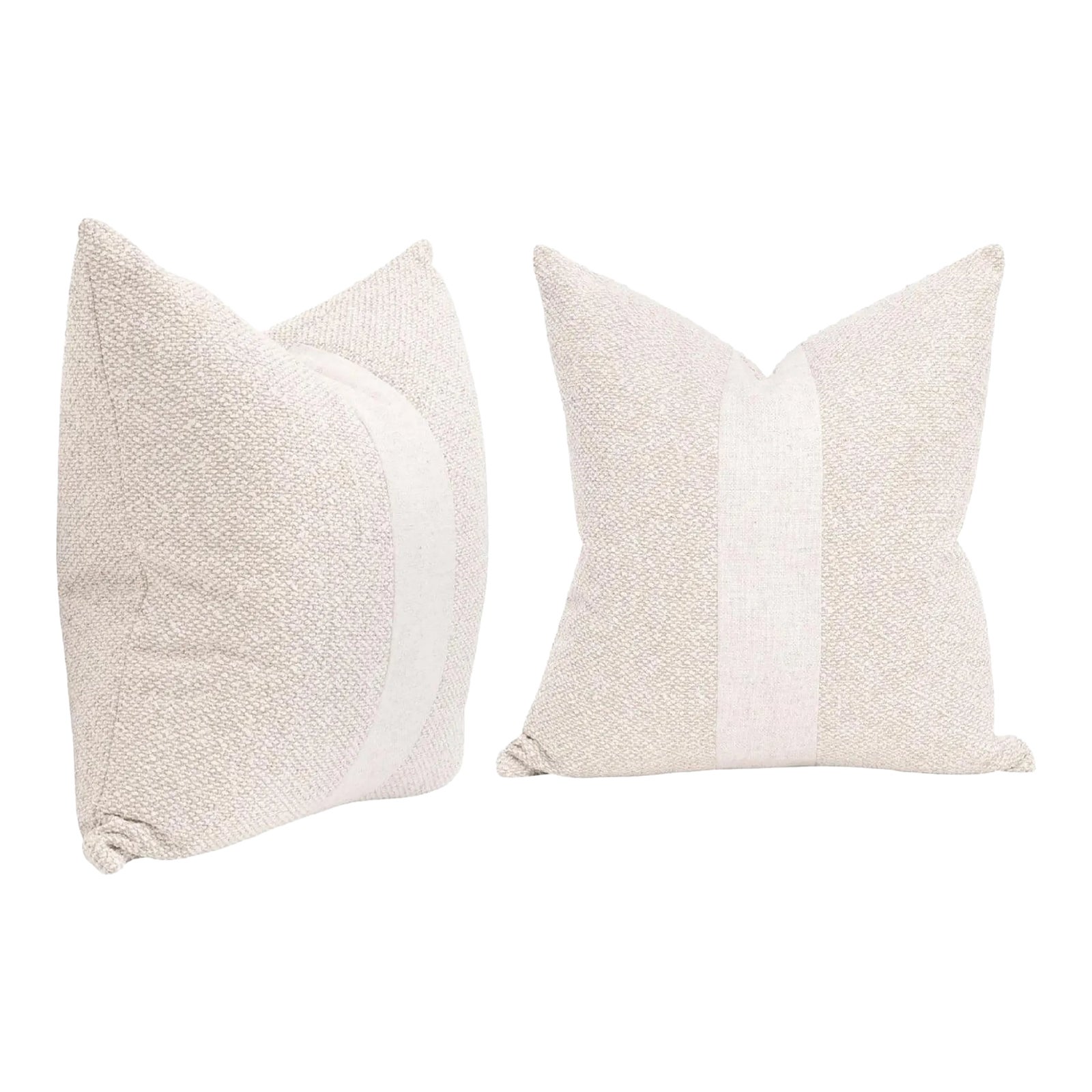 Split Decision Performance Fabric Essential Pillows- Set of 2 | Chairish