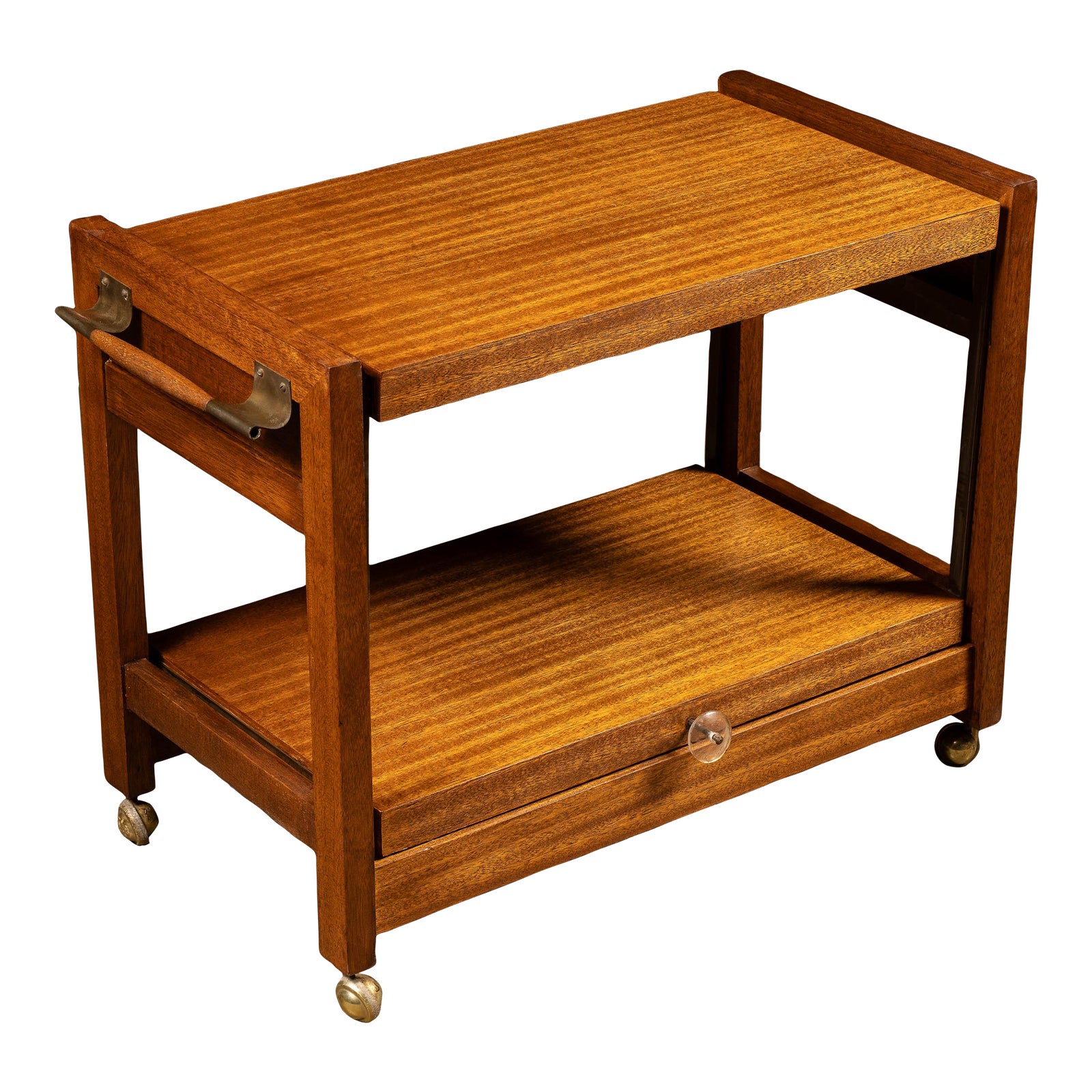 MCM Convertible Tea Cart by John Keal for Brown-Saltman | Chairish