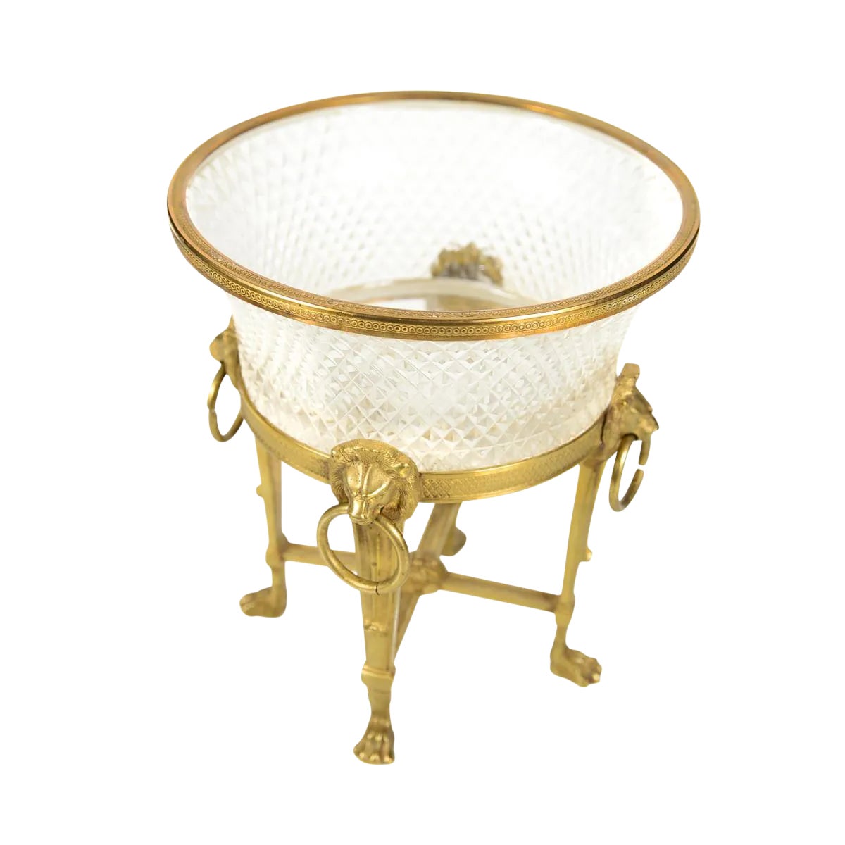 Austrian Crystal & Gilt Centerpiece | Chairish
