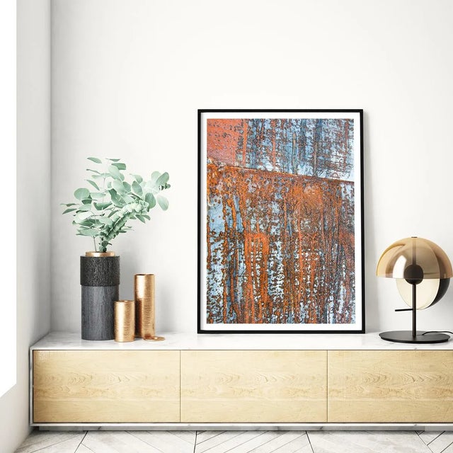 Contemporary Abstract Industrial Art Print, "Rust Flag" Fine Art ...