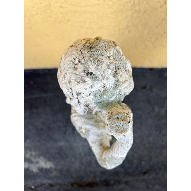 Vintage Roman Girl Concrete Statue | Chairish