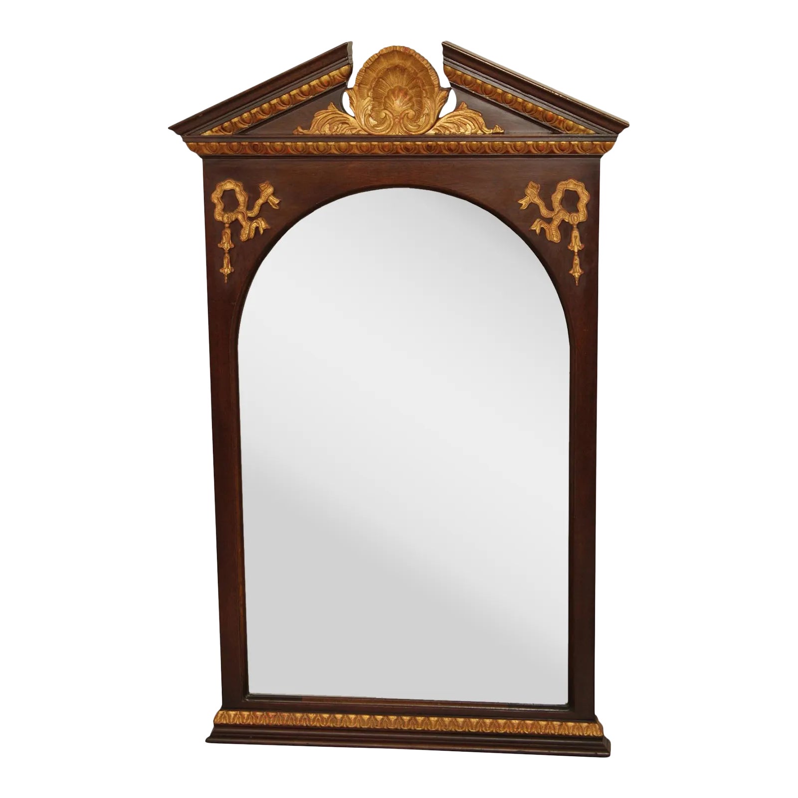 Huffman Koos Labeled French Empire Style Vintage Wall Mirror | Chairish