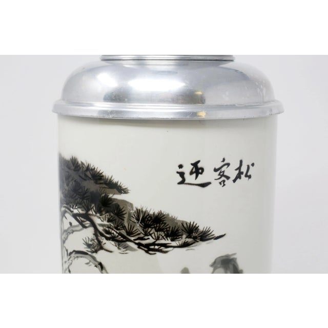 Goliath 15" Tall Vintage Aluminum Chinese Thermos | Chairish