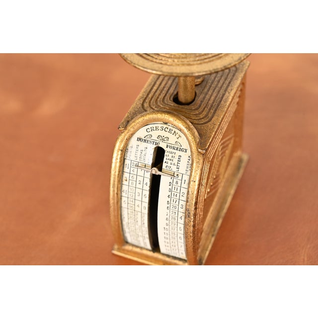 Tiffany Studios New York Graduate Bronze Doré Postage Scale | Chairish