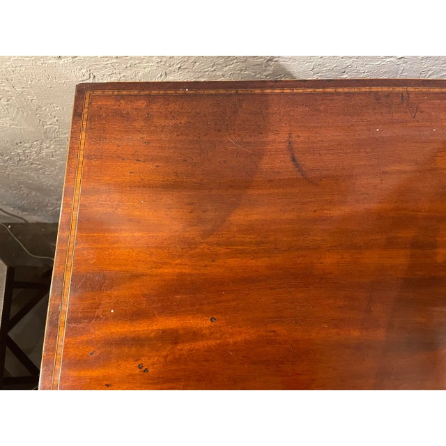 Early 19th Century Sheraton Period Breakfront Table | Chairish