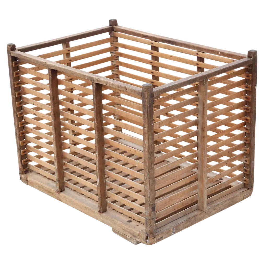 Large Vintage Storage Basket Boulangerie, 1930s | Chairish