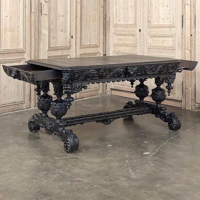 19th Century French Renaissance Revival Desk | Chairish