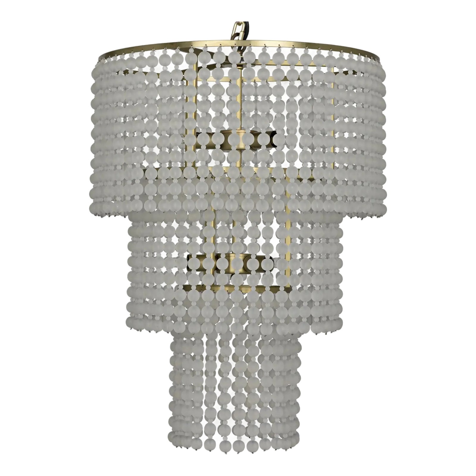 Fatima Chandelier, Antique Brass | Chairish