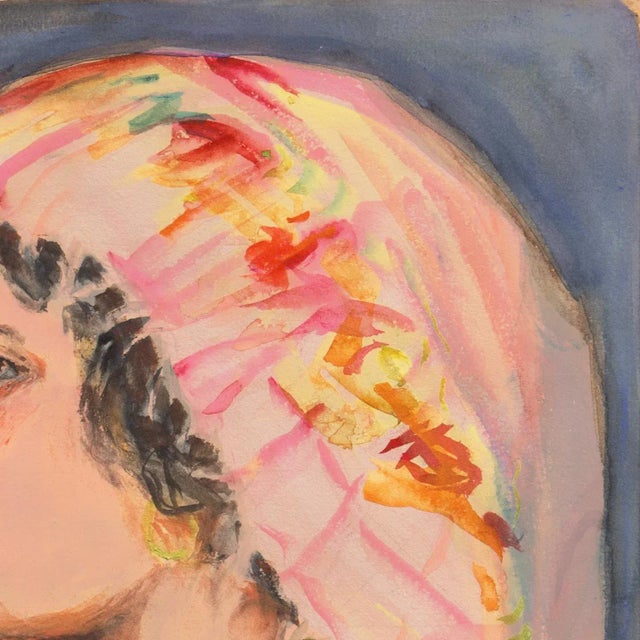 'Woman Wearing a Headscarf' by Ruth Peabody, Laguna Beach, California ...