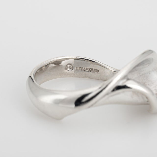 Vintage Tiffany & Co Calla Lily Band Elsa Peretti Sculpted Ring Size 6 ...