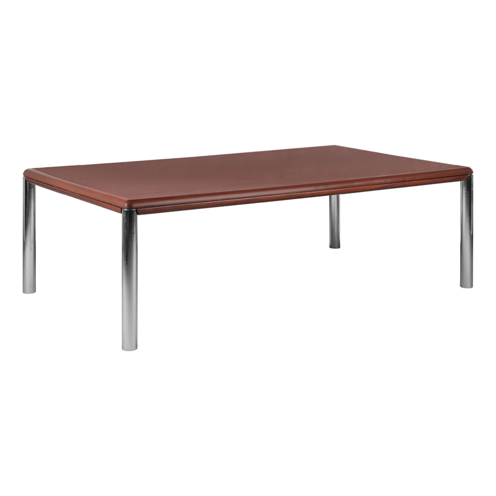 Custom Charles Pfister for Knoll Monumental Dining Table in Mahogany ...