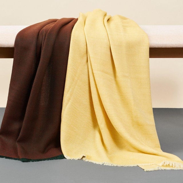 Contemporary Merlot Merino Handloom Throw | Chairish