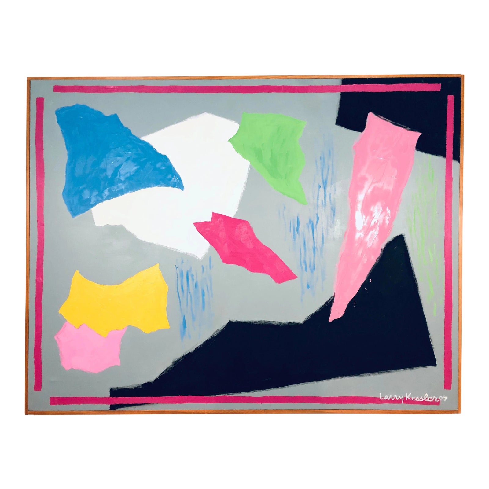 Larry Kessler Composition II Abstract Oil on Canvas Painting, 2007 ...