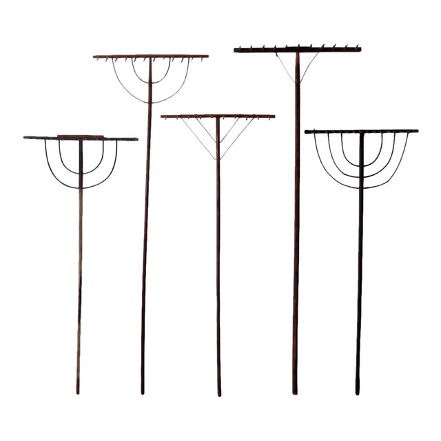 Antique Primitive Hay Rakes Collection - 5 Piece | Chairish