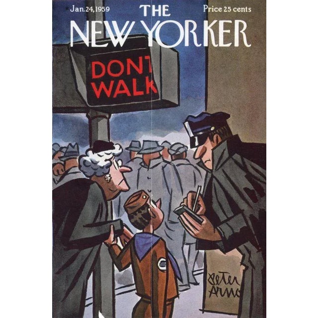 1959 Vintage New Yorker Cover, January 24 (Peter Arno), Original New ...