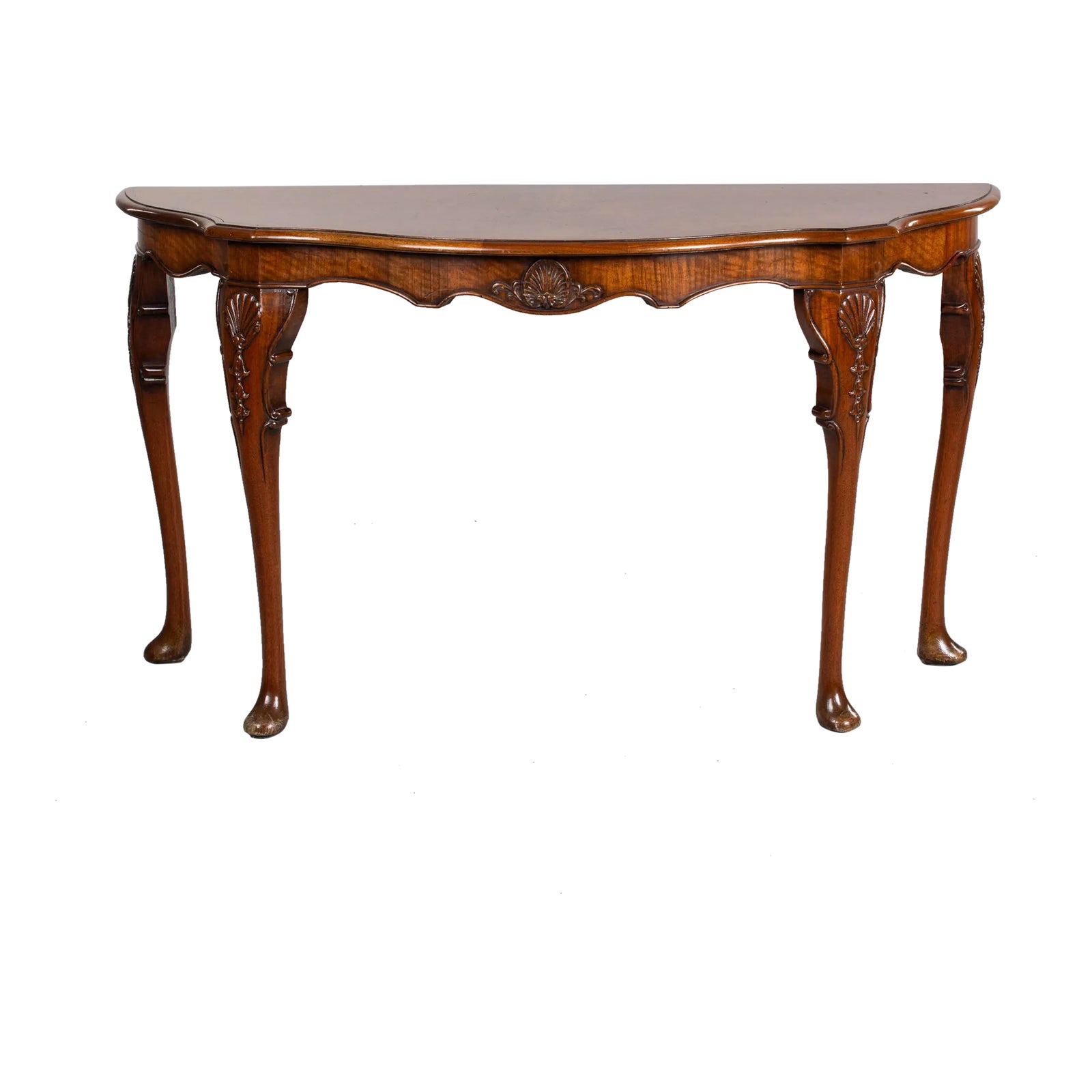 Early 20th Century French Demi Lune Console Table | Chairish