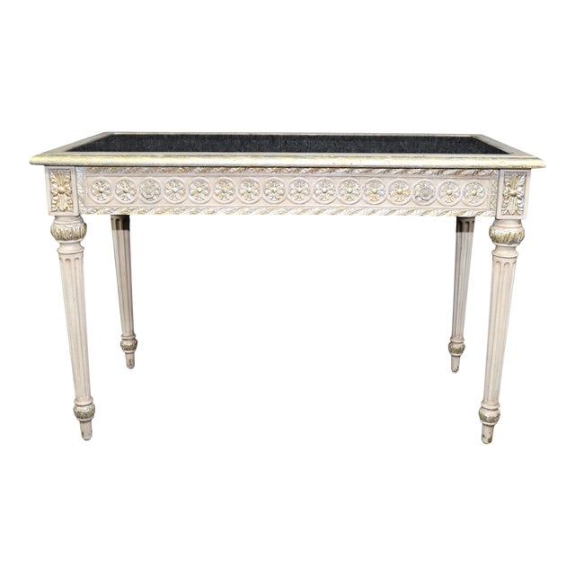 Hooker Louis XVI Style Cream Painted Writing Desk | Chairish