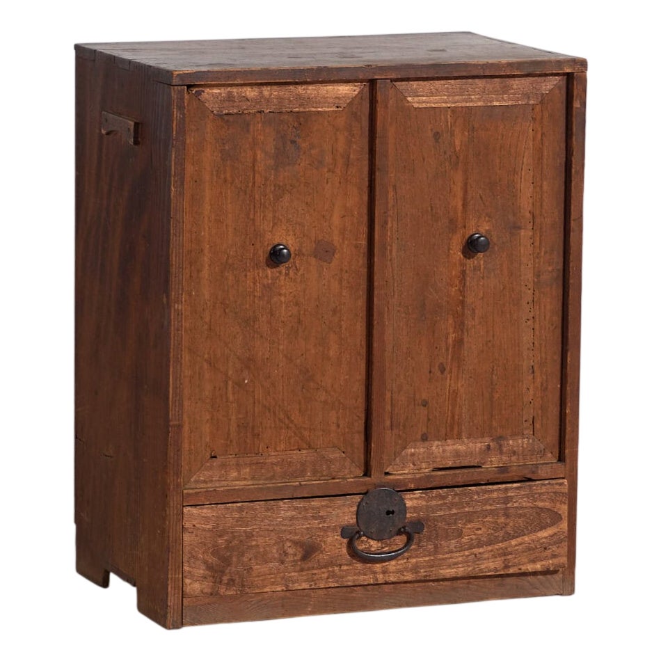 Ancient Japanese Cedar Mizuya Ko-Dansu | Chairish