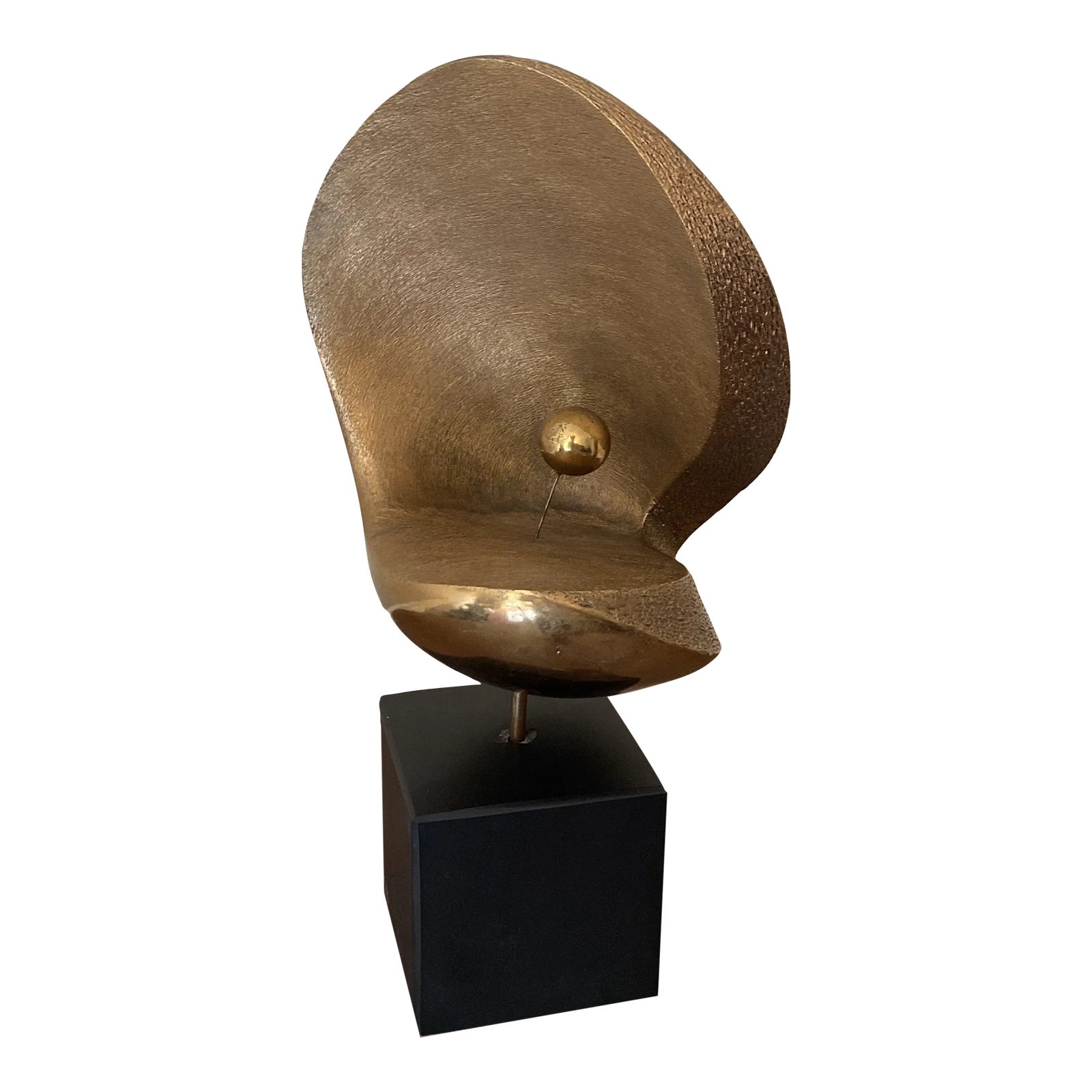 1970s Curtis Jere Brutalist Bronze Clam Sculpture, Dated 1972 | Chairish