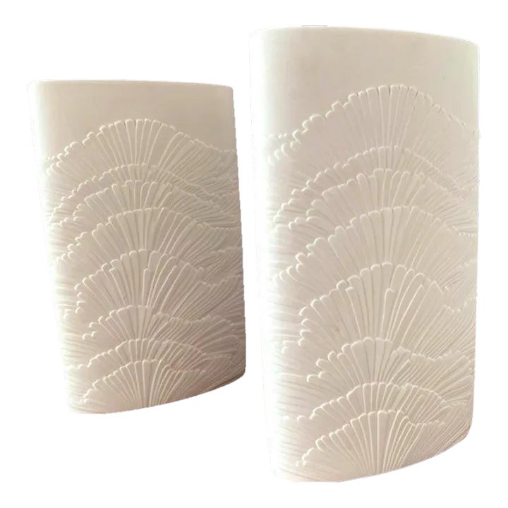 Set of 2 Vintage Rosenthal Designer Vases | Chairish