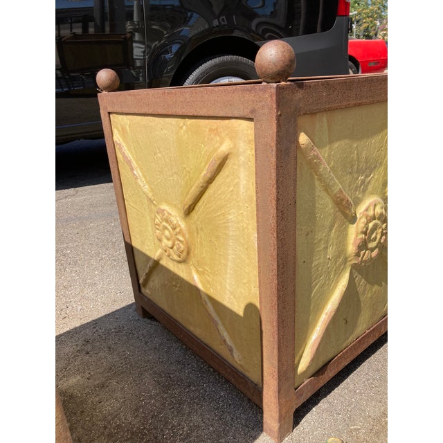 Madeline Anduze Orangerie Planter Box Yellow Glazed Terracotta-2 | Chairish