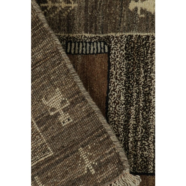 Rare Vintage Gabbeh Tribal Rug in Gray With Brown Animal Pictorial ...