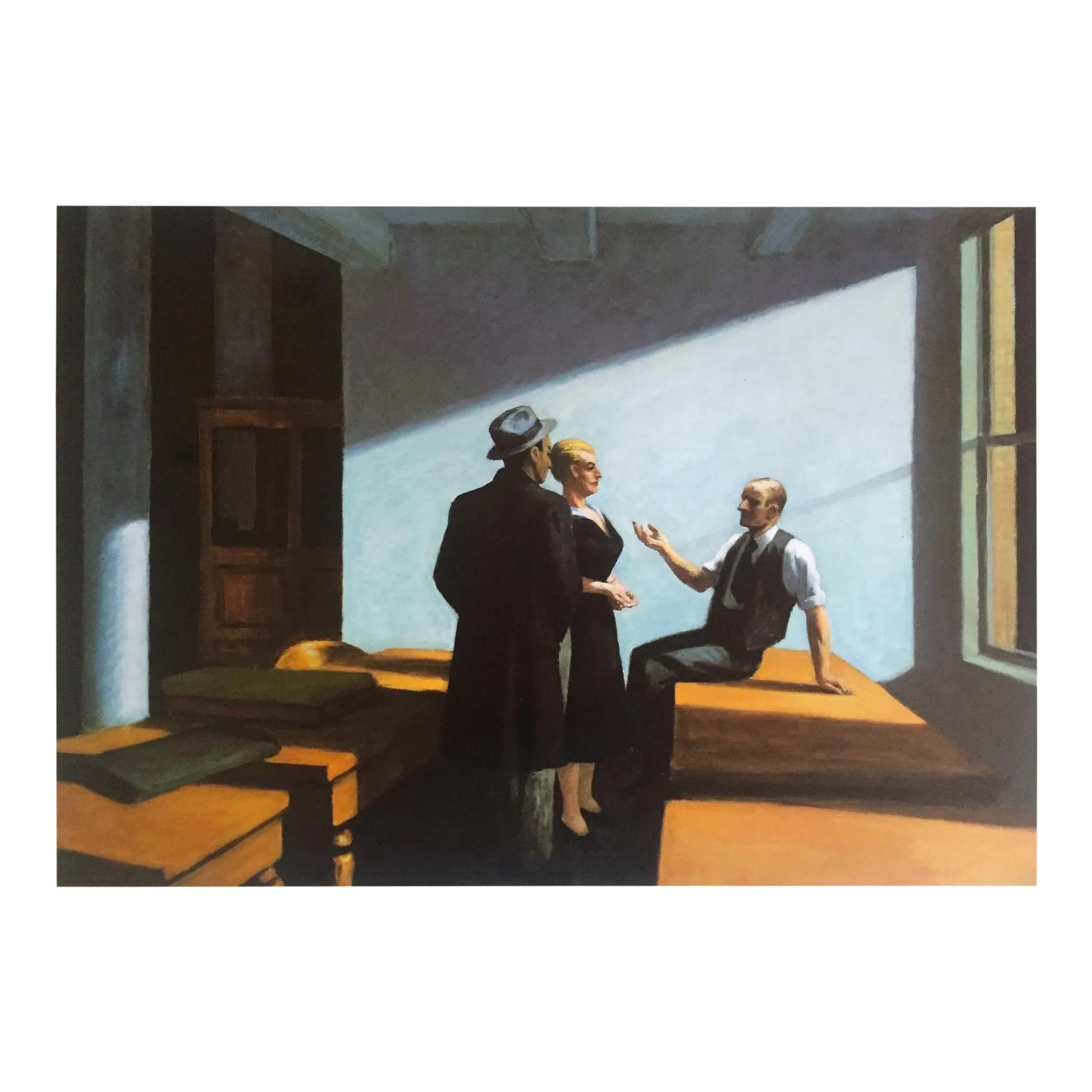 Edward Hopper Vintage 1993 Collector's Lithograph Print " Conference at ...