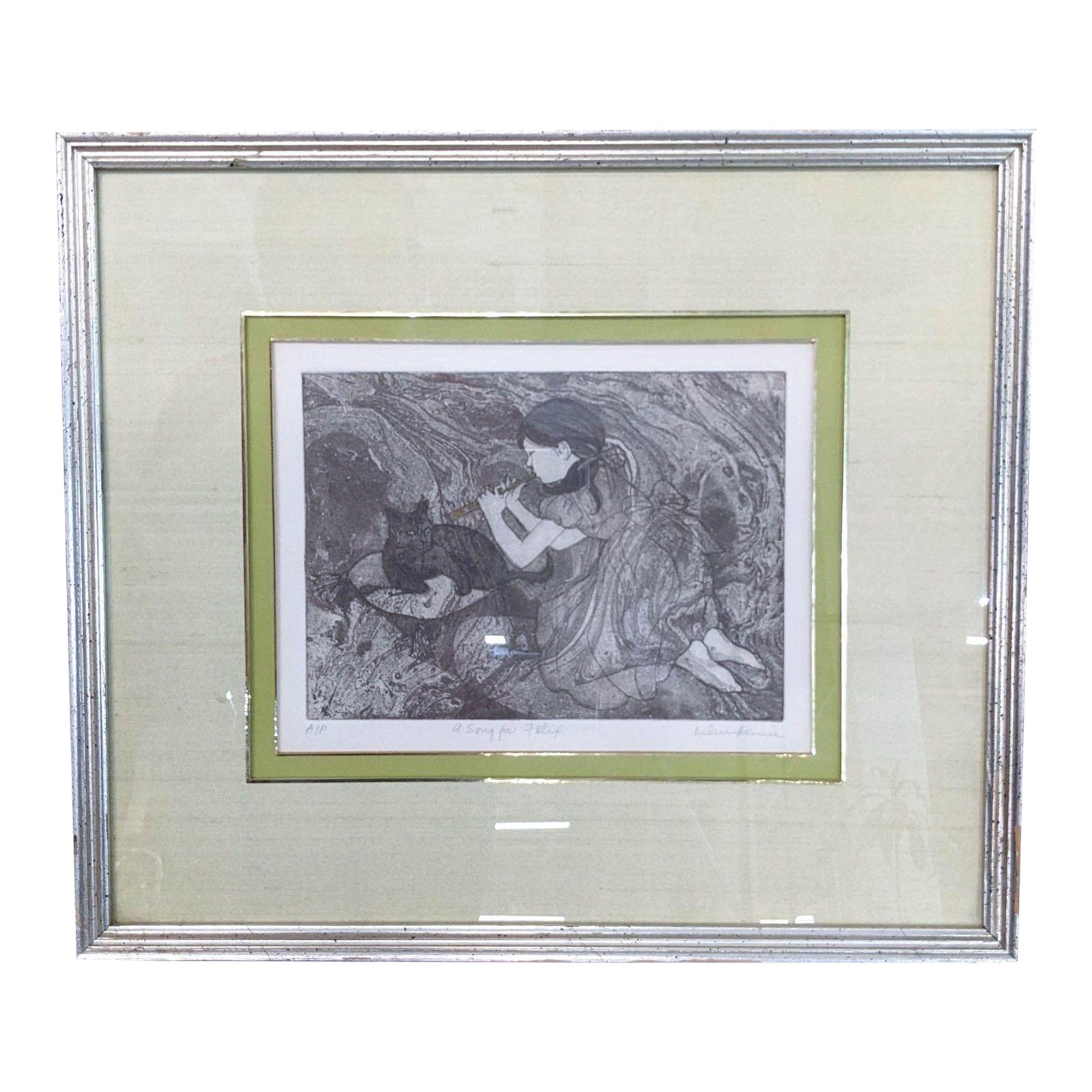 "A Song for Felix" by Helen Kunic - Framed Artist Proof | Chairish