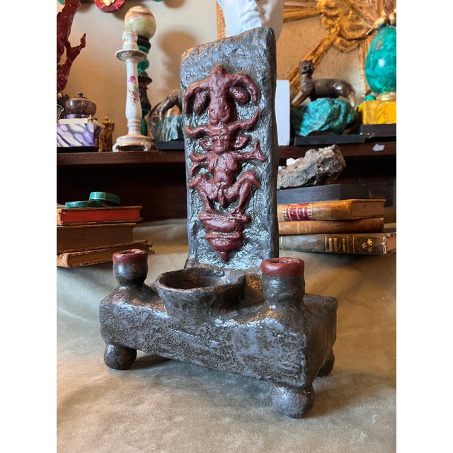 Brutalist Ritualistic Pagan Small Altar Totem Piece of Horned Deity ...
