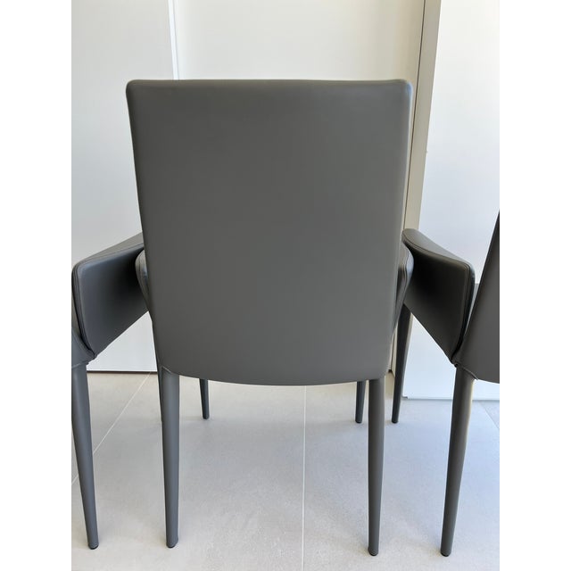 Frag Bella Grey Arm Chairs- Set of 6 | Chairish