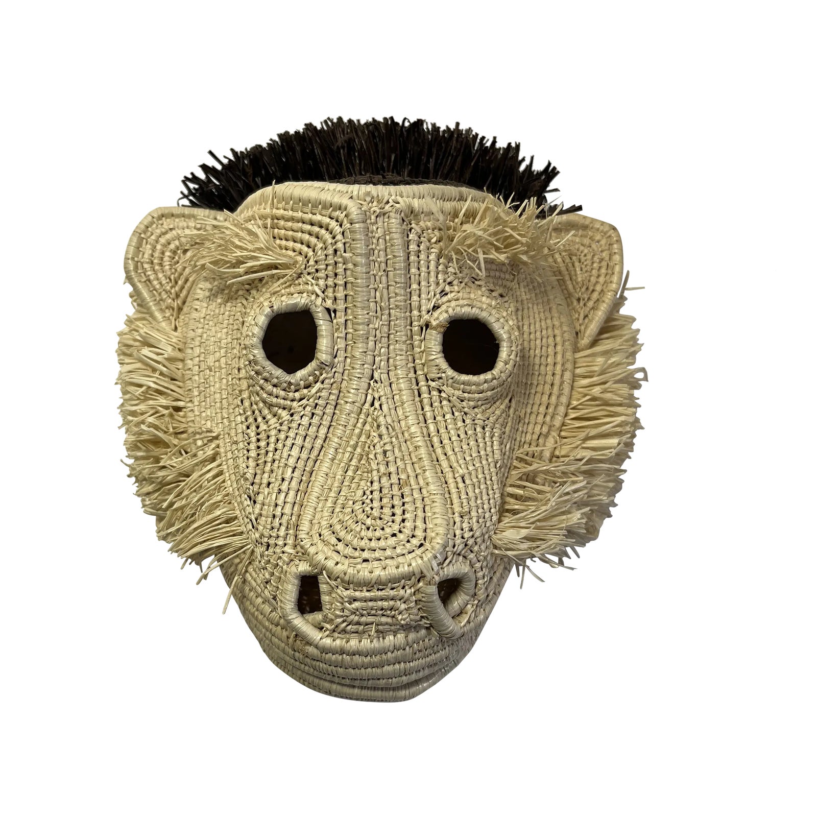 Vintage Hand Woven Wounaan Embera Indian Tribe Panama Monkey Face Wall ...