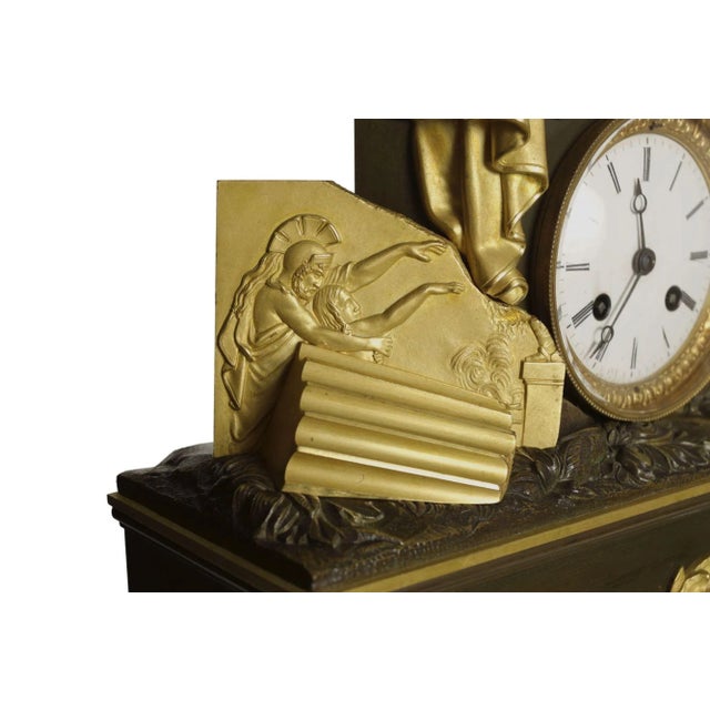 “Horatius & the Fall of Rome” French Empire Antique Bronze Mantel Clock ...
